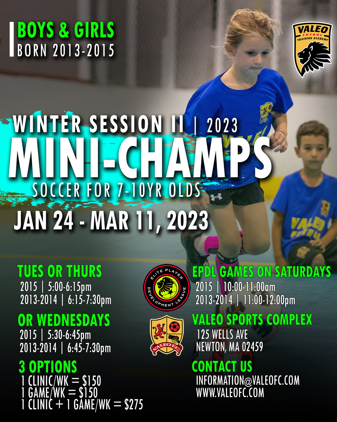 Valeo Futbol Club - Mini-Champs | Ages 7-10